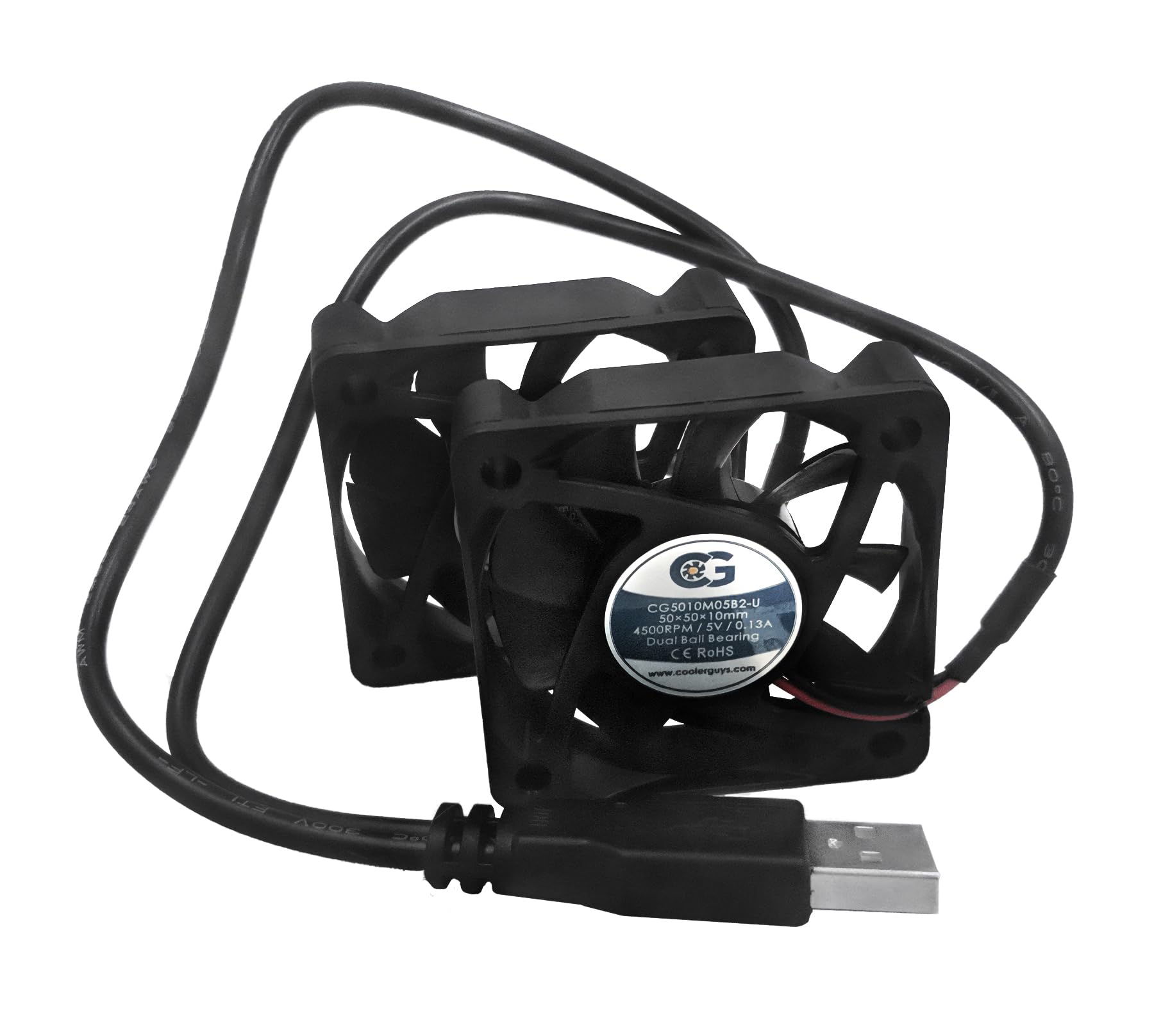 Amazon.com: Coolerguys Dual USB Fans (Dual 50x10mm) : Electronics