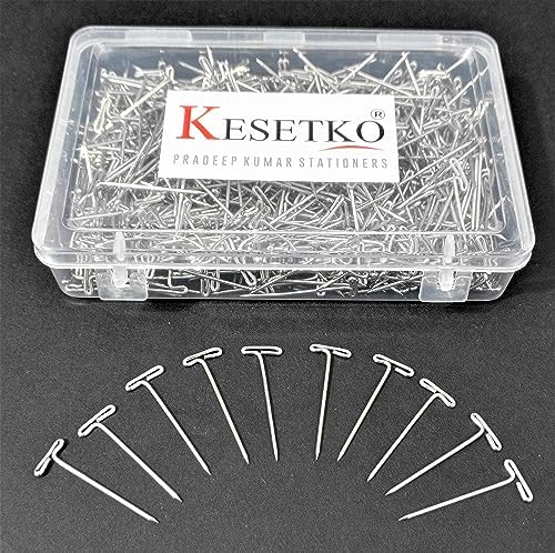 KESETKO Paper T Pins, Paper All Pins, (500 Pcs Box) Paper Holding Pins ...