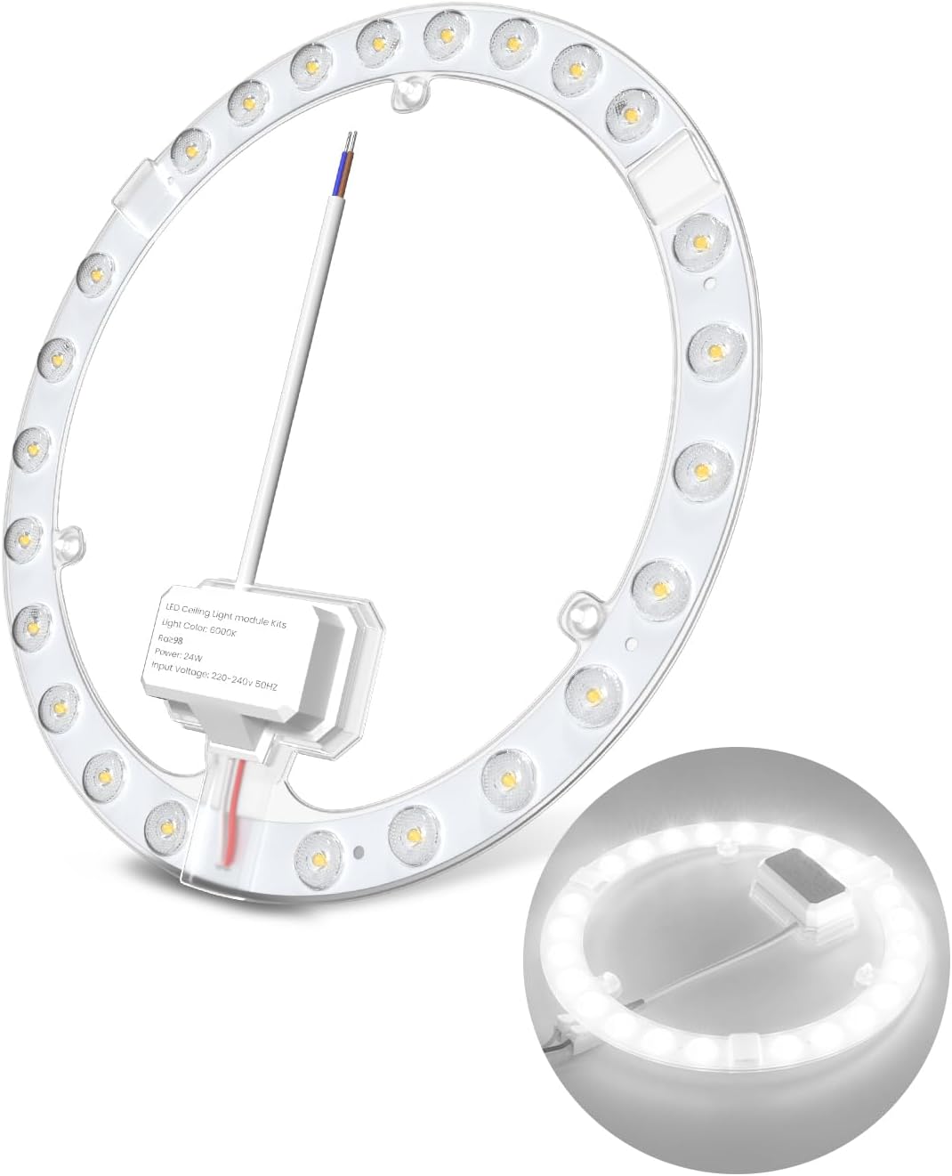 MASUNN 12W 18W 24W SMD5730 LED Ceiling Panel Circle Light Module Lamp ...