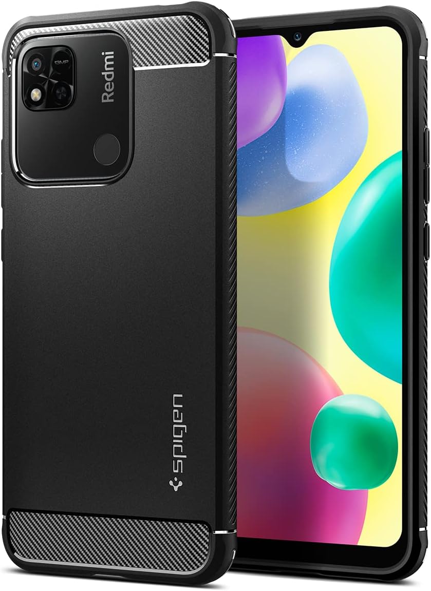 Spigen Rugged Armor Case Compatible with Xiaomi Redmi 10A and Redmi 9C ...