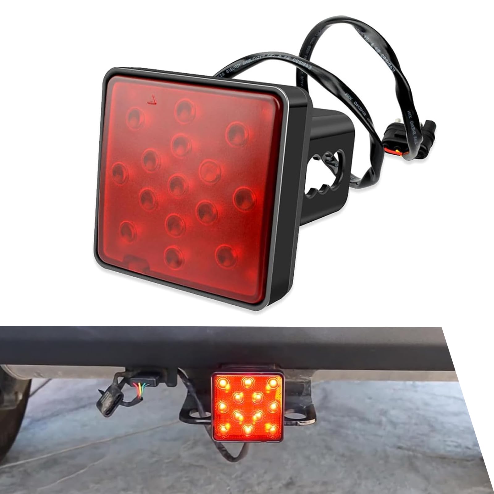 Amazon.com: Prywog 1 PC Brake Light Trailer Hitch Cover, Car Lens ...
