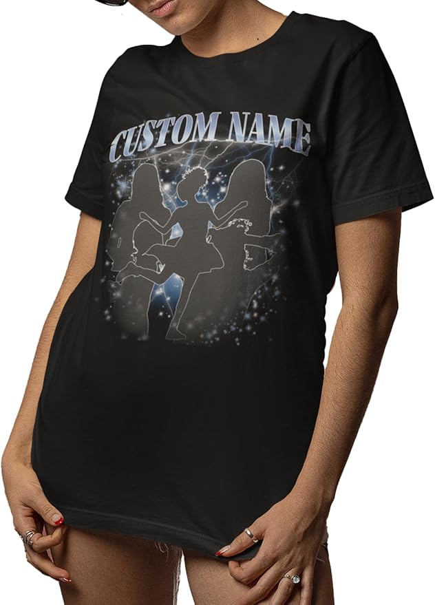 Amazon.com: CLUTCHINK Custom Bootleg T-Shirt, Custom Your Photo Bootleg ...