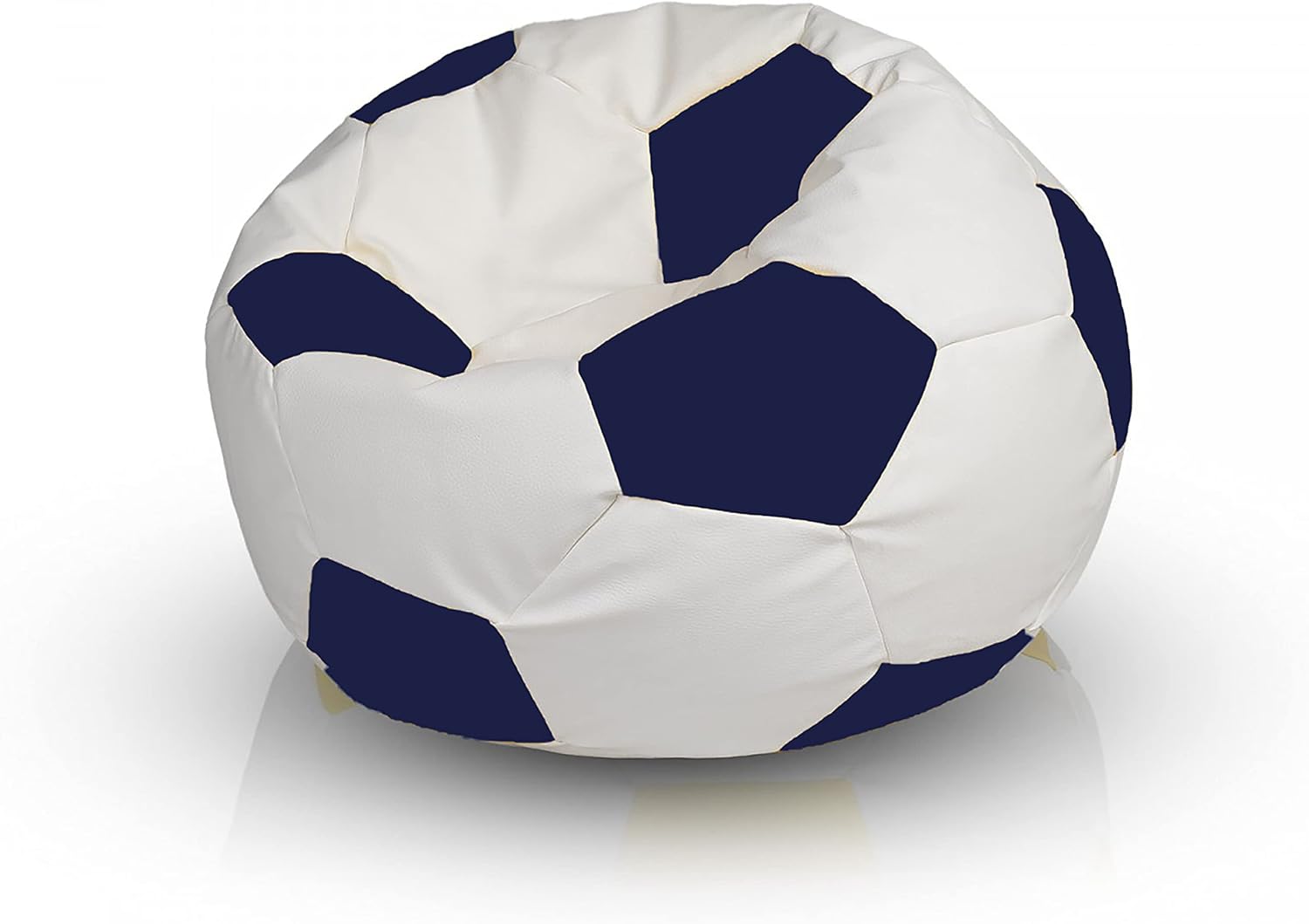 Ecopuf | Puff Fauteuil en Forme de Balle de Football en Simili Cuir ...