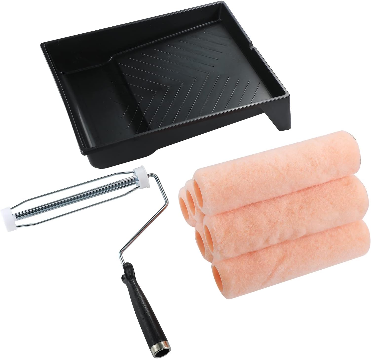 Amazon.com: Paint Roller Set -9" inch Paint Roller Frame, Paint Tray ...