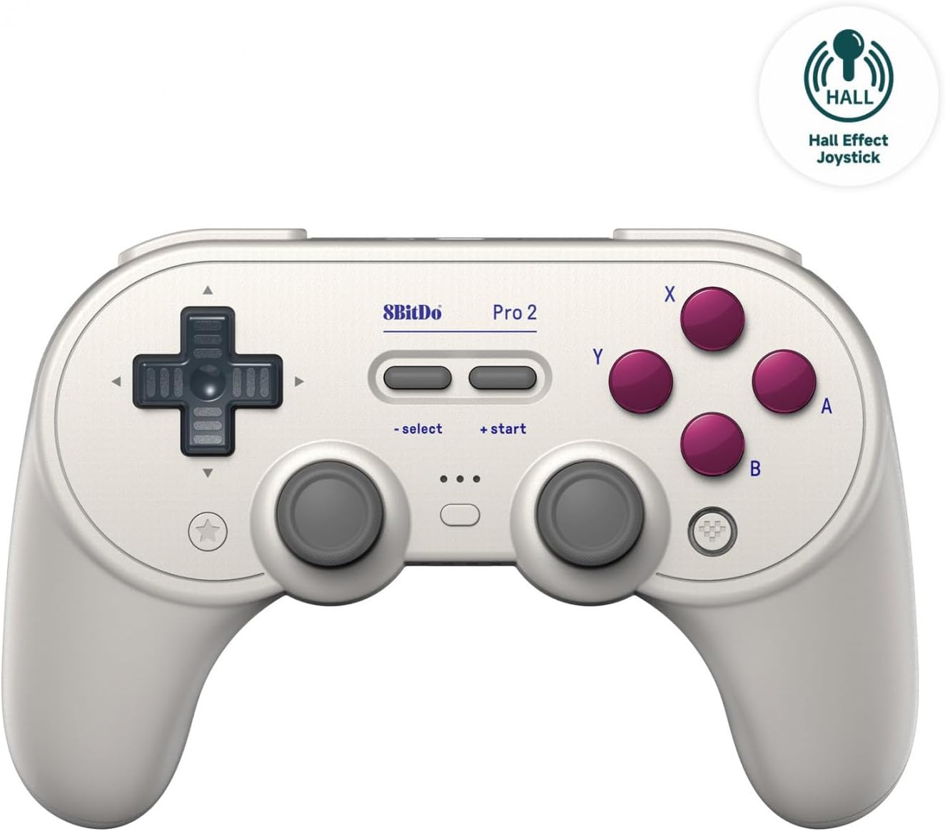 8Bitdo Pro 2 Bluetooth Controller for Switch/Switch 2, Hall Effect ...