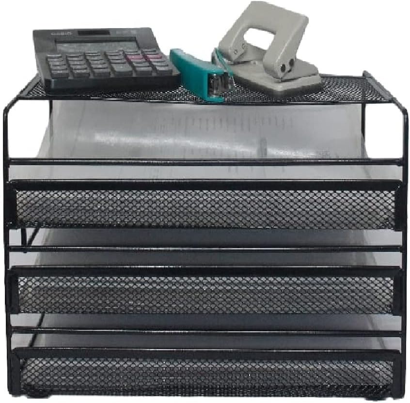 OMEGA brand 1745PP EXCEL Office Tray (Set of 4 Tray) Assorted Colour ...