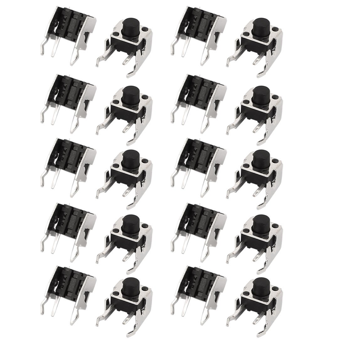 Buy IIVVERR 20Pcs 6mmx6mm Panel PCB Reset The Bracket Momentary Push ...