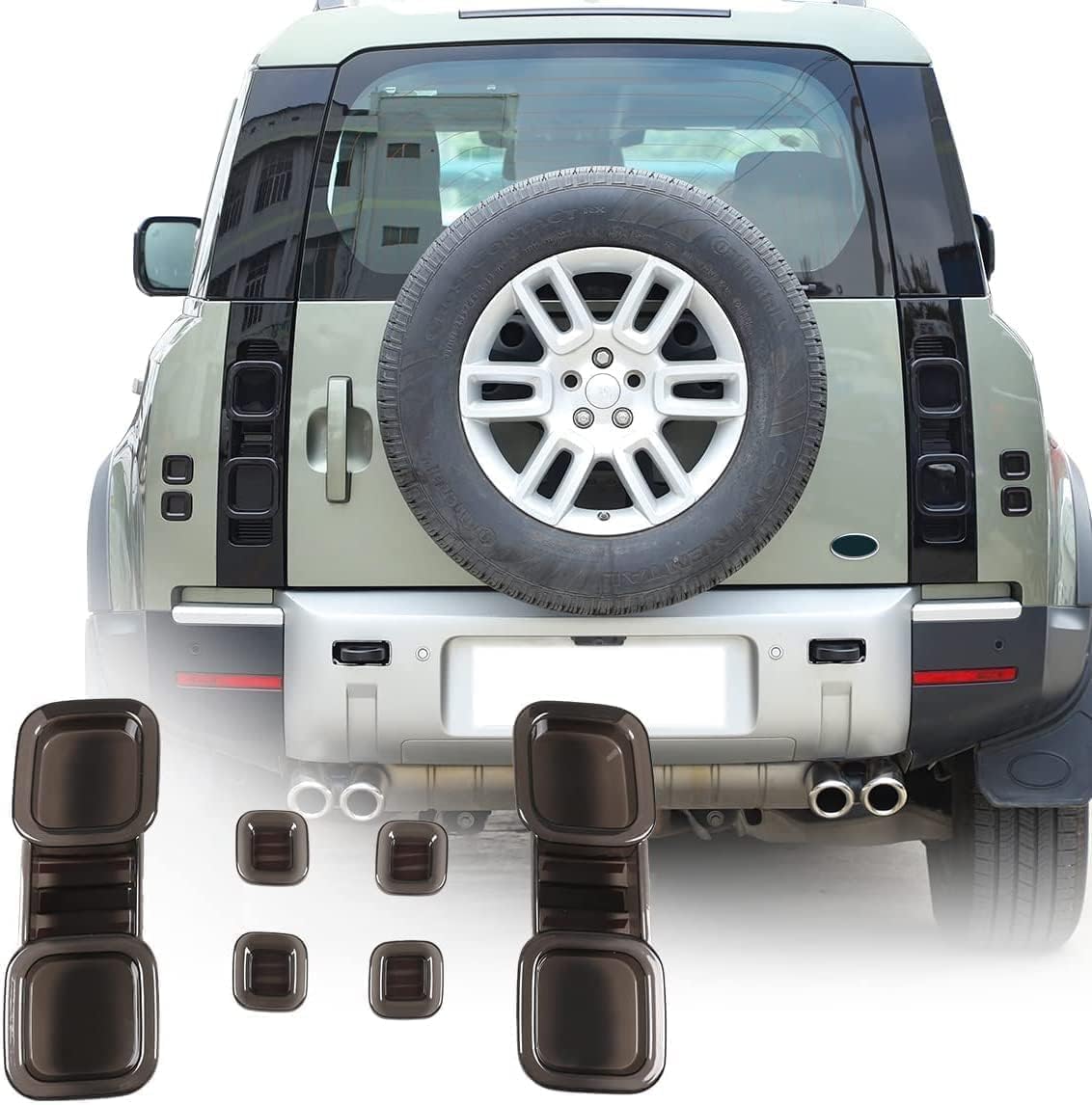 Amazon.com: JONKOKO ABS Black Rear Tail Light Lens Taillight Kit Fit ...