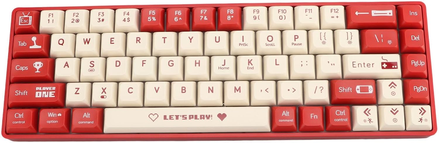 Mechanical Gaming Keyboard, 68 Keys Hot-Swap Mechanical Keyboard with ...