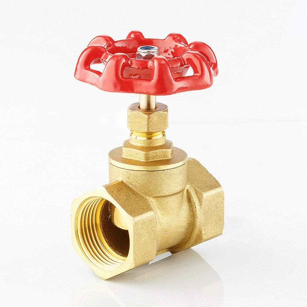 BE-TOOL Shut-off Valve DN40 Female to Female Valve Brass Two Way Gate ...