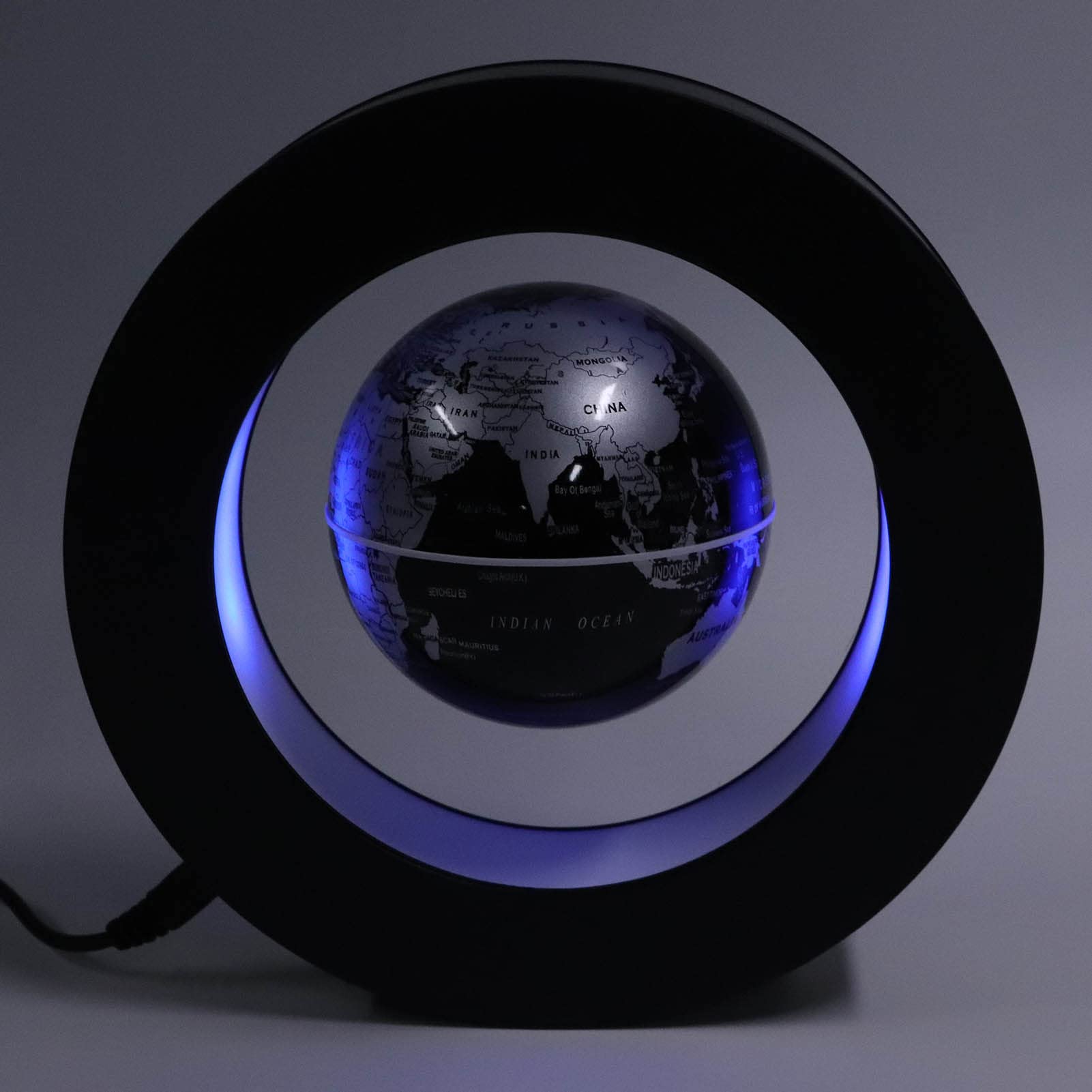 Magnetic Globe Estefanlo Floating Globe With Led Lights C Shape ...