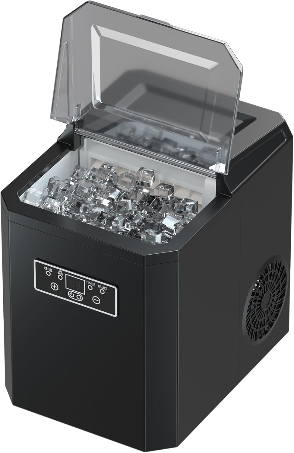 Amazon.com: rosmena Ice Cube Maker, 33 LBS/24H Portable Ice Maker with ...