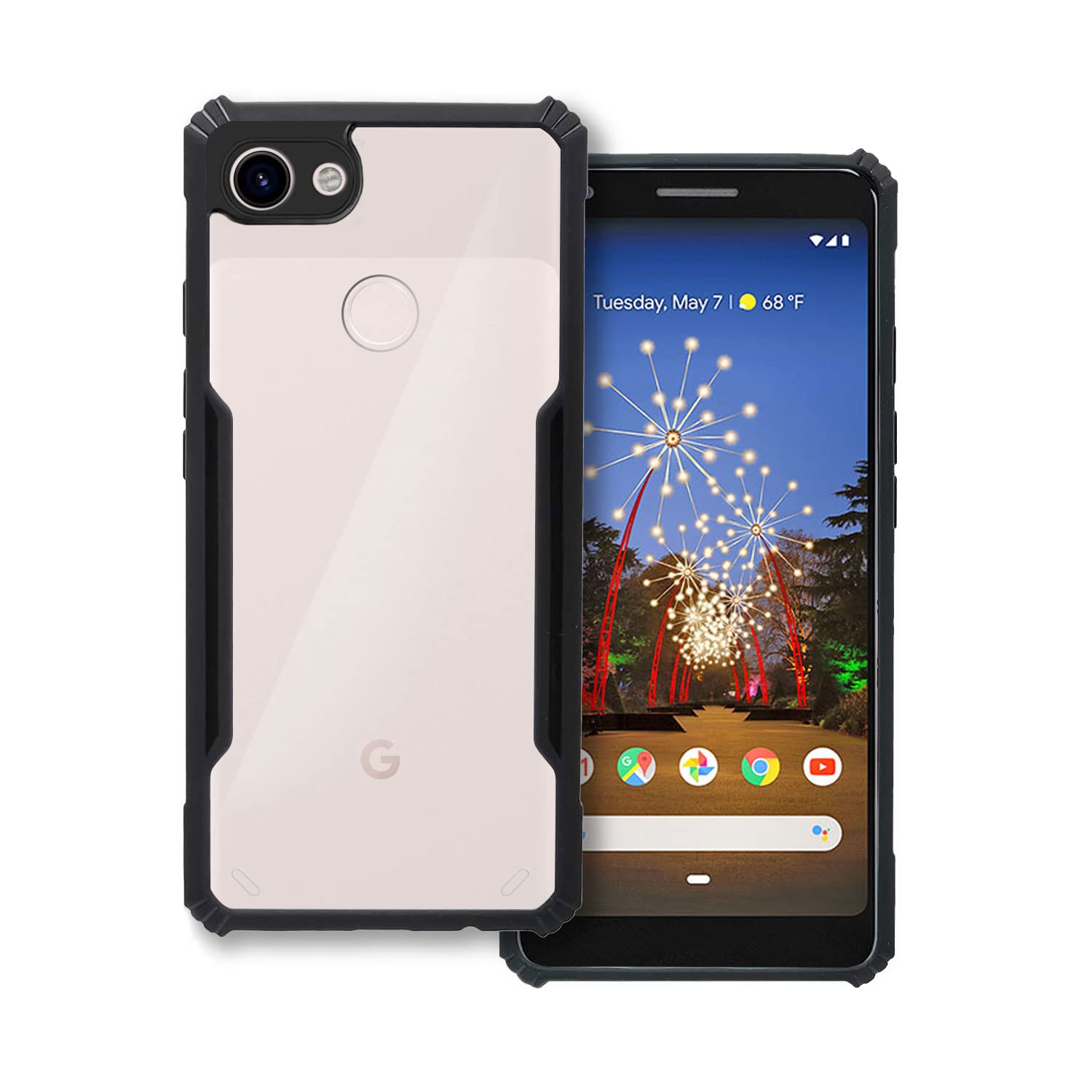 Amazon Brand - Solimo 360 Degree Protection Black Border Back Cover for ...