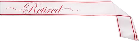 Amazon.com: Retired Satin Sash Party Accessory (1 count) (1/Pkg) : Home ...