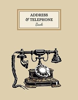 Telephone, Address Book: Large Print, with 2024 and 2025 Year Calendars ...