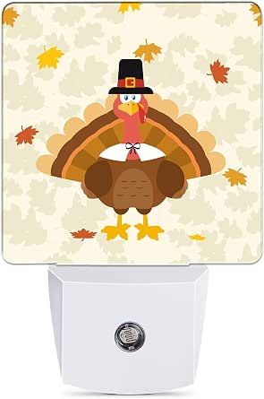 Jopowide Cute Holiday Turkey Night Light, Thanksgiving Plug into Wall ...