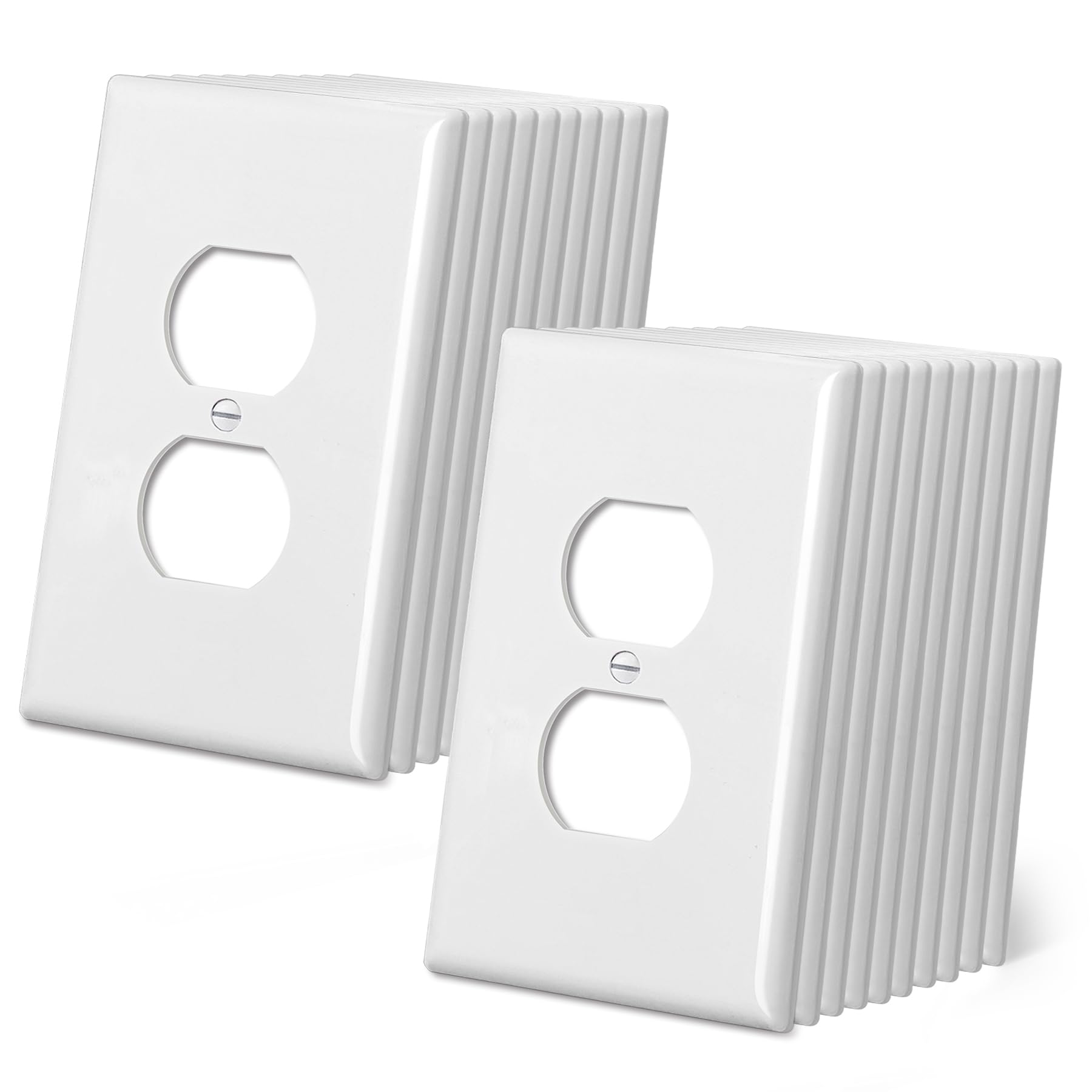 CML Jumbo Duplex Outlet Covers, 20 Pack Oversized Electrical Outlet ...