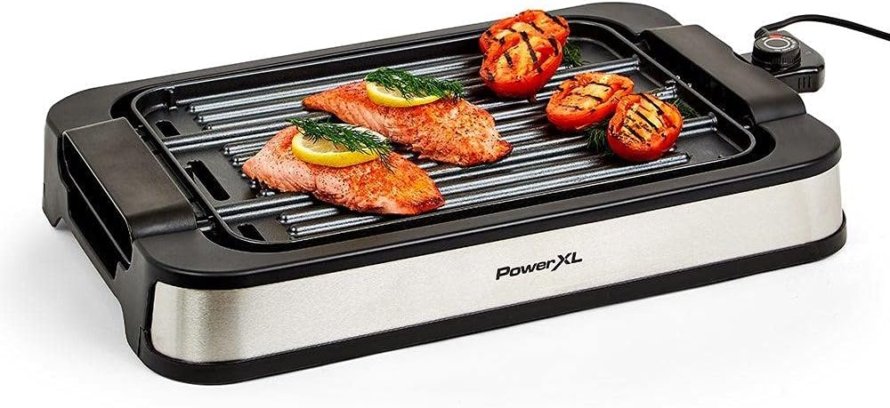 Amazon.com: PowerXL Premium Indoor Electric Grill, Smokeless BBQ, Multi ...