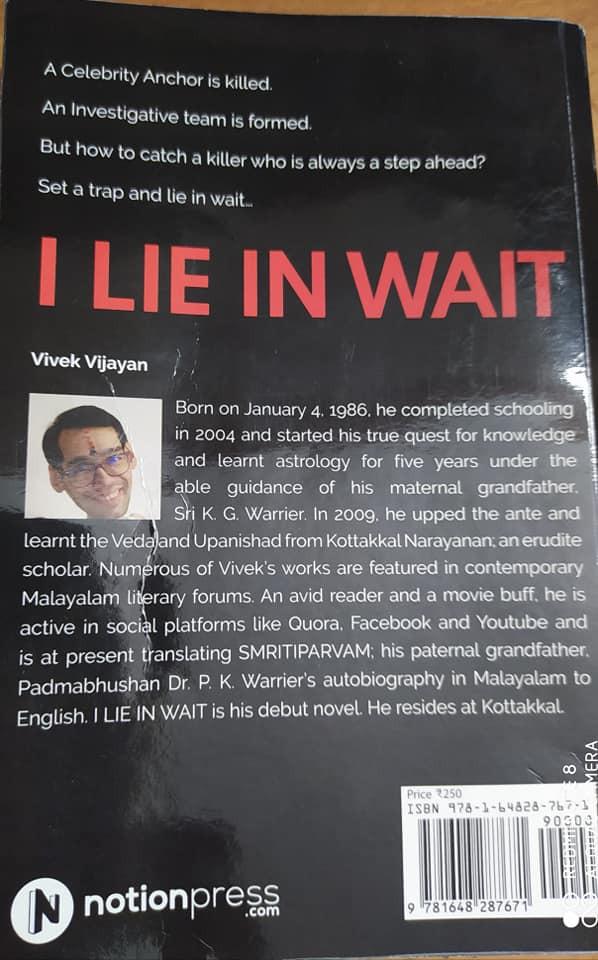 I LIE IN WAIT : VIVEK VIJAYAN: Amazon.in: Books