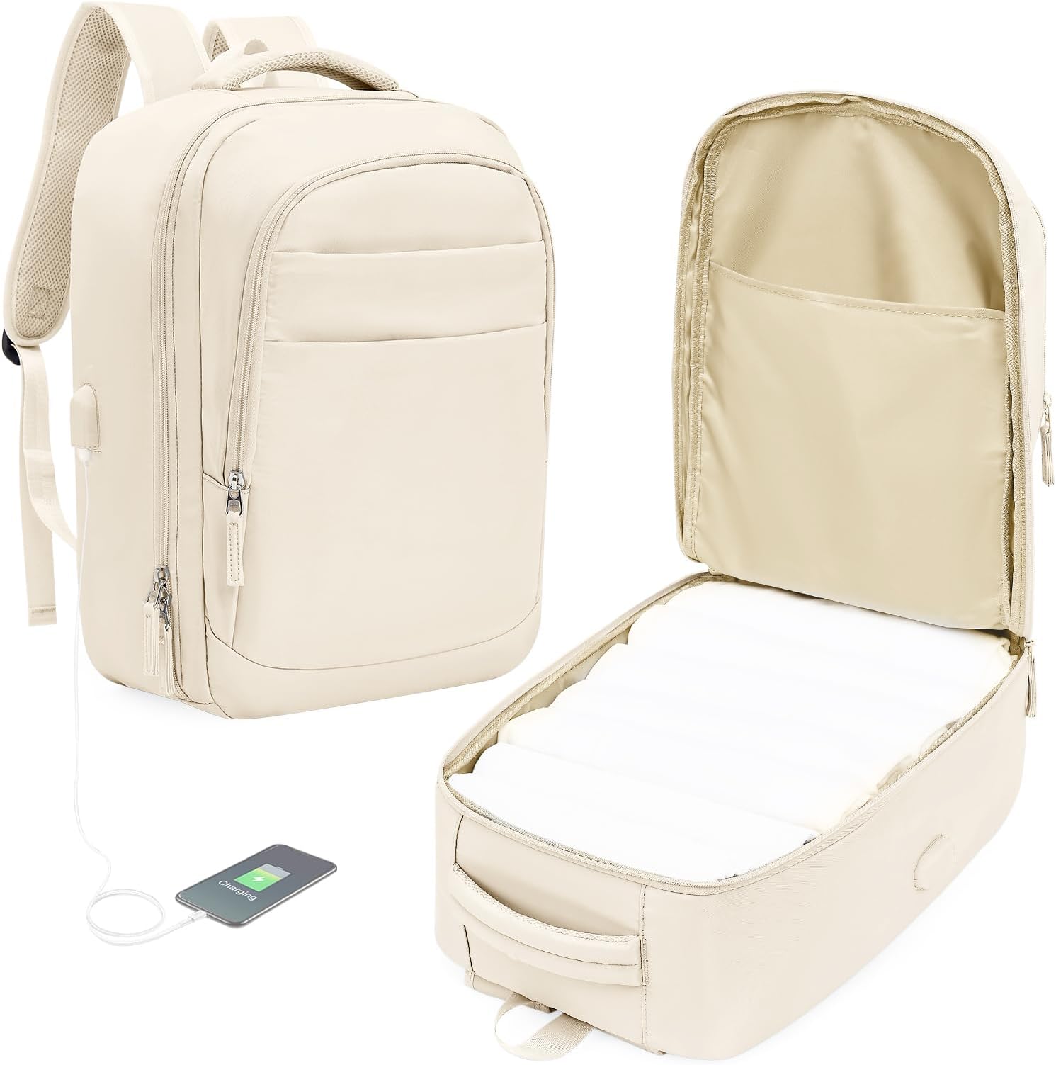 Amazon.com: LIGHT FLIGHT Travel Laptop Backpack for Women, 15.6 Inch ...