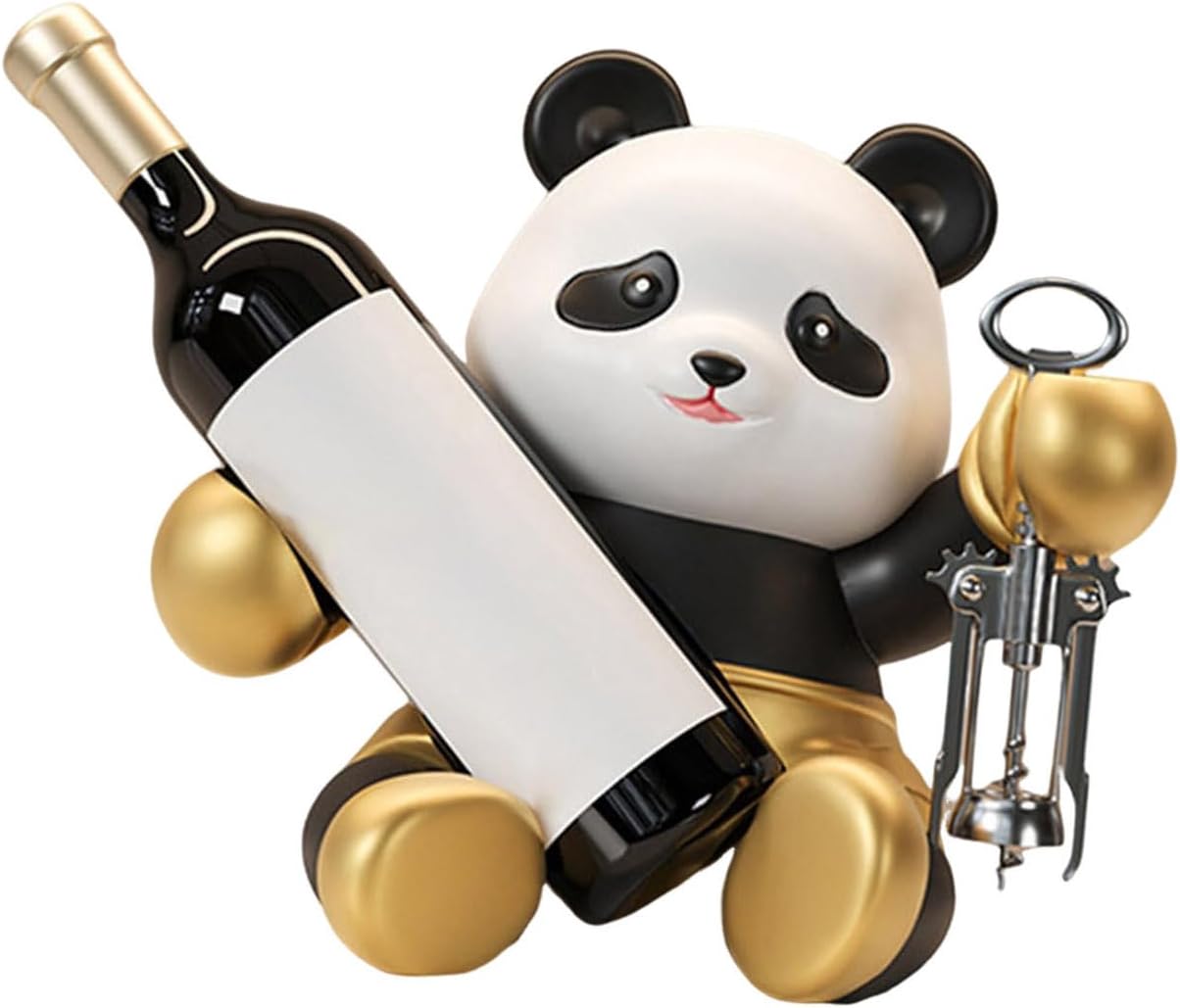 Handcraft Panda Wine Rack Sculpture for Displaying in Cabinets Or On ...