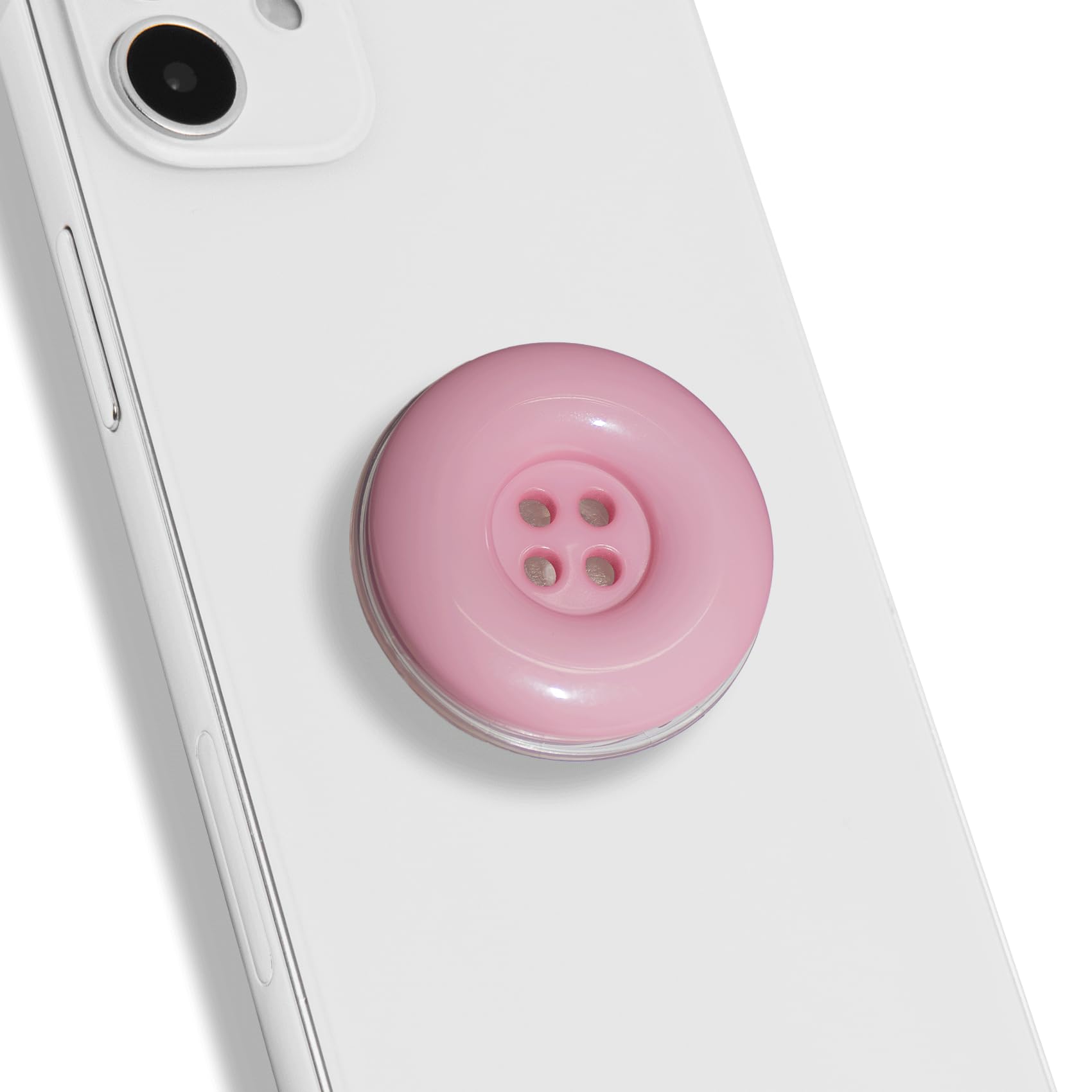 Amazon.com: Solid Color Button Phone Grip – Minimalist Design, Durable ...
