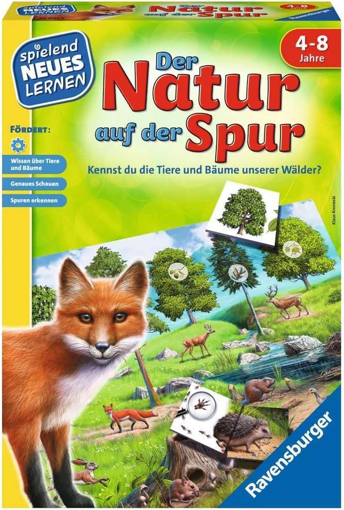 Ravensburger 25041 - Der Natur auf der Spur - Spielen und Lernen für Kinder, Lernspiel für ...