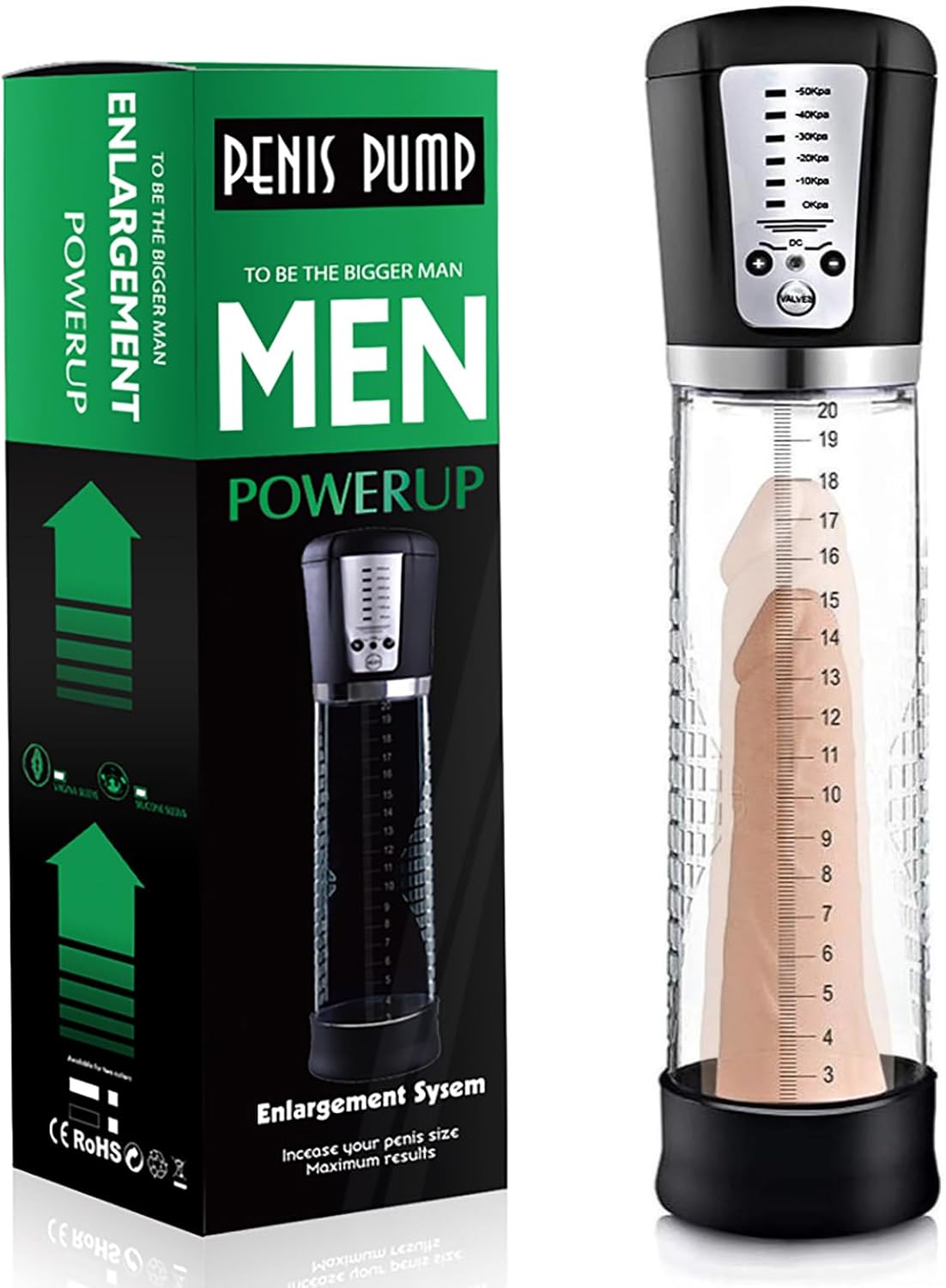 Electric Penis Pump, Penis Vacuum Pump Penis Sleeve Penis Extender Cock Sleeve Dick Pump Adult ...