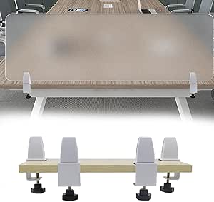 Amazon.com - Desk Privacy Divider, Frosted Free Standing Privacy Screen ...