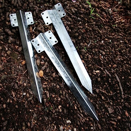 20 Pack Railway Sleepers Brackets Sleeper Stakes for Galvanised Steel ...