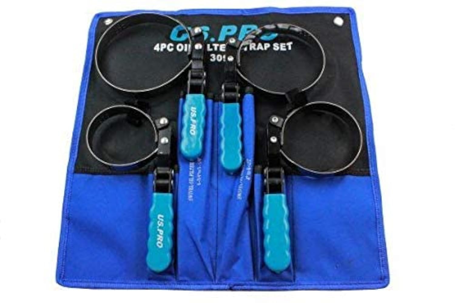 US PRO Swivel Oil Filter Strap Removal Wrench Set 4 Piece 3099 : Amazon ...