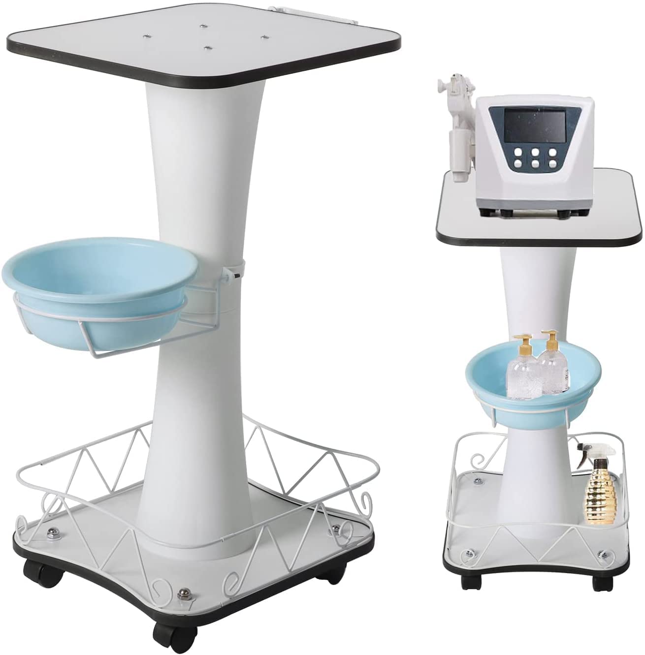 Buy MYOYAY Beauty Salon Trolley Cart with Wheels and Large Storage ...