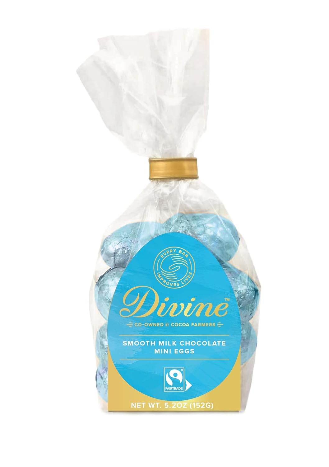 Amazon.com: DIVINE CHOCOLATE Milk Chocolate Mini Eggs, 5.2 OZ : Grocery ...