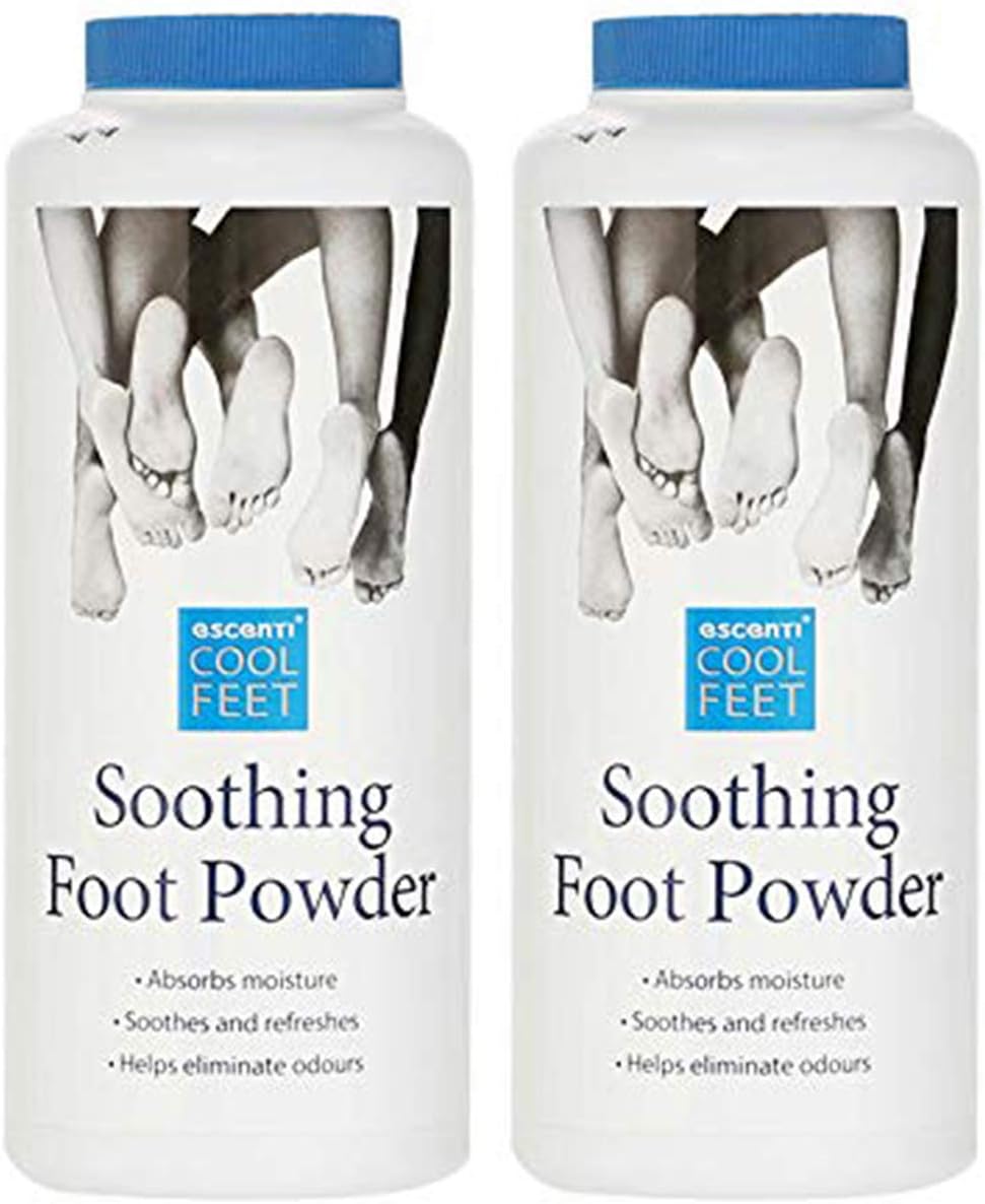2 x Escenti Cool Feet Soothing Foot Powder 170g : Amazon.co.uk: Health ...
