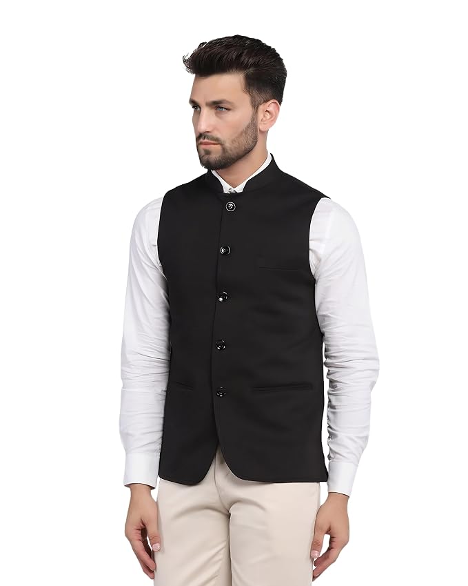 Buy ROCKSY Nehru Jacket, Bandi Modi Koti for Men, Cotton Waistcoat for ...