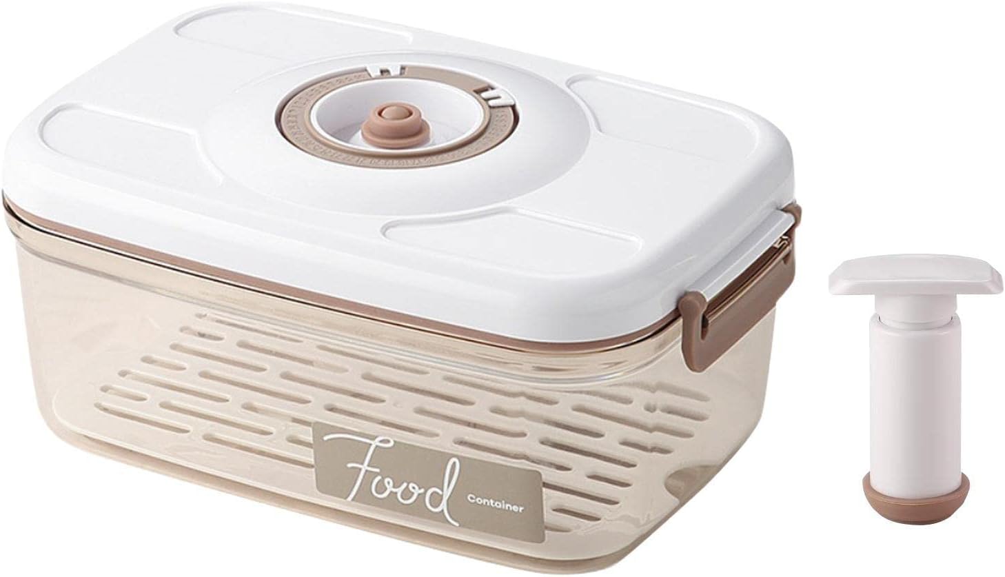 Amazon.com: Vacuum Seal Canister, Silicone Vacuum Container Food ...