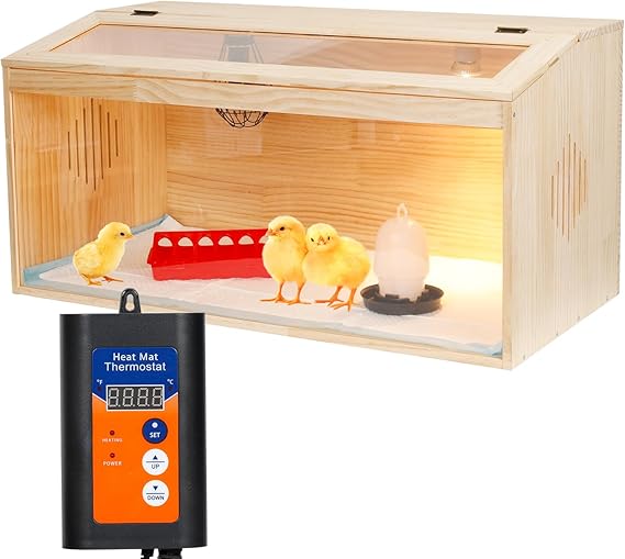 Amazon.com: Large Wooden Chicken Brooder Box: Chick Brooder with ...