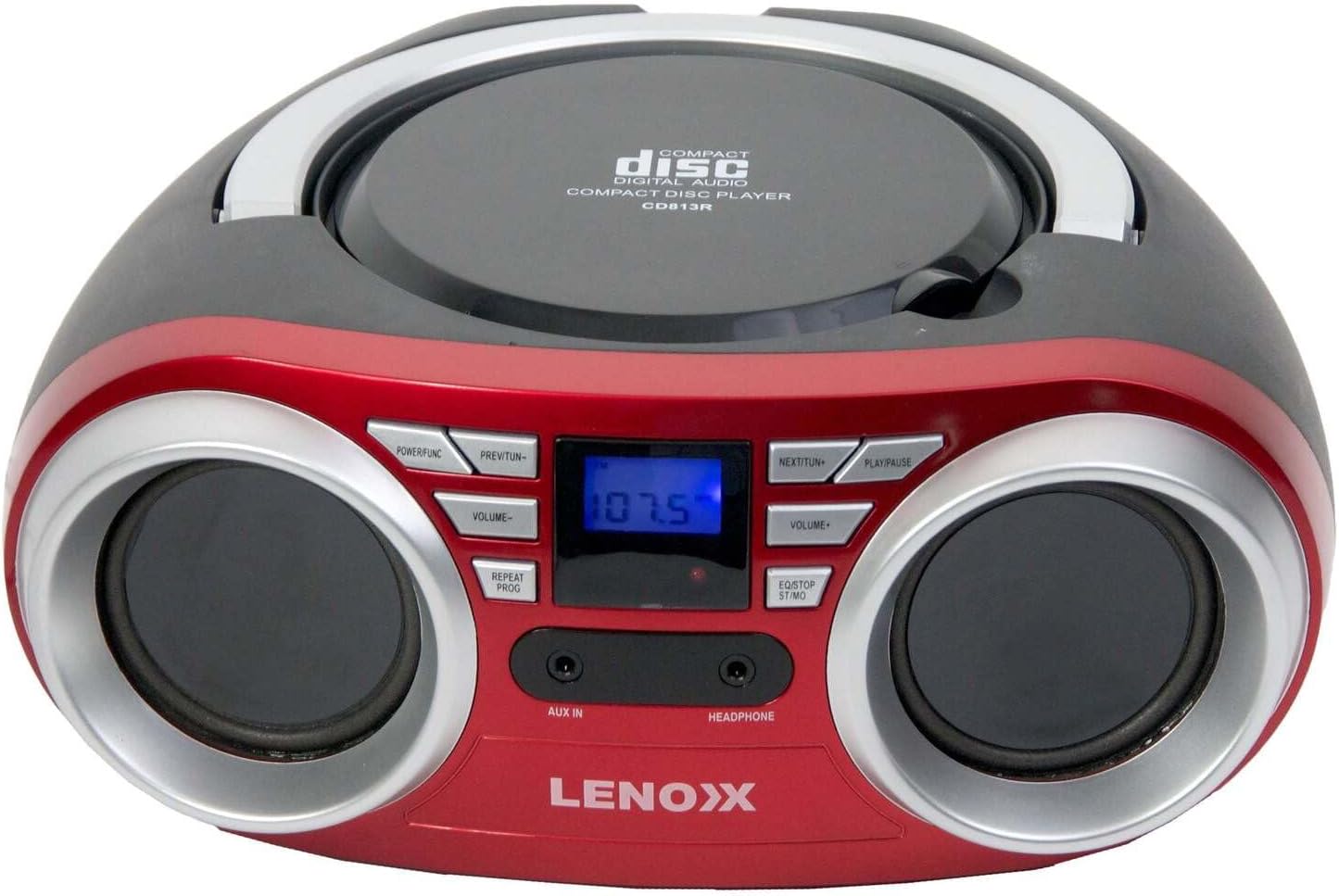 Laser Portable Boombox CD Player AM/FM Stereo Radio Music Display AUX ...