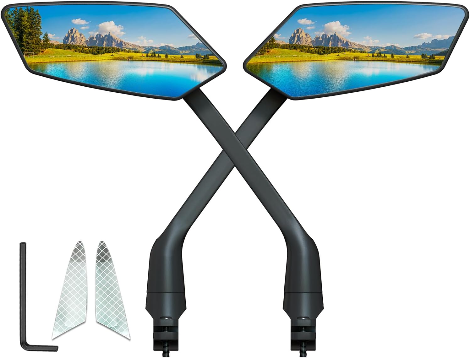 Amazon.com: ROTOPATA Bike Mirror Handlebar Mount 1 Pair, 360 ...
