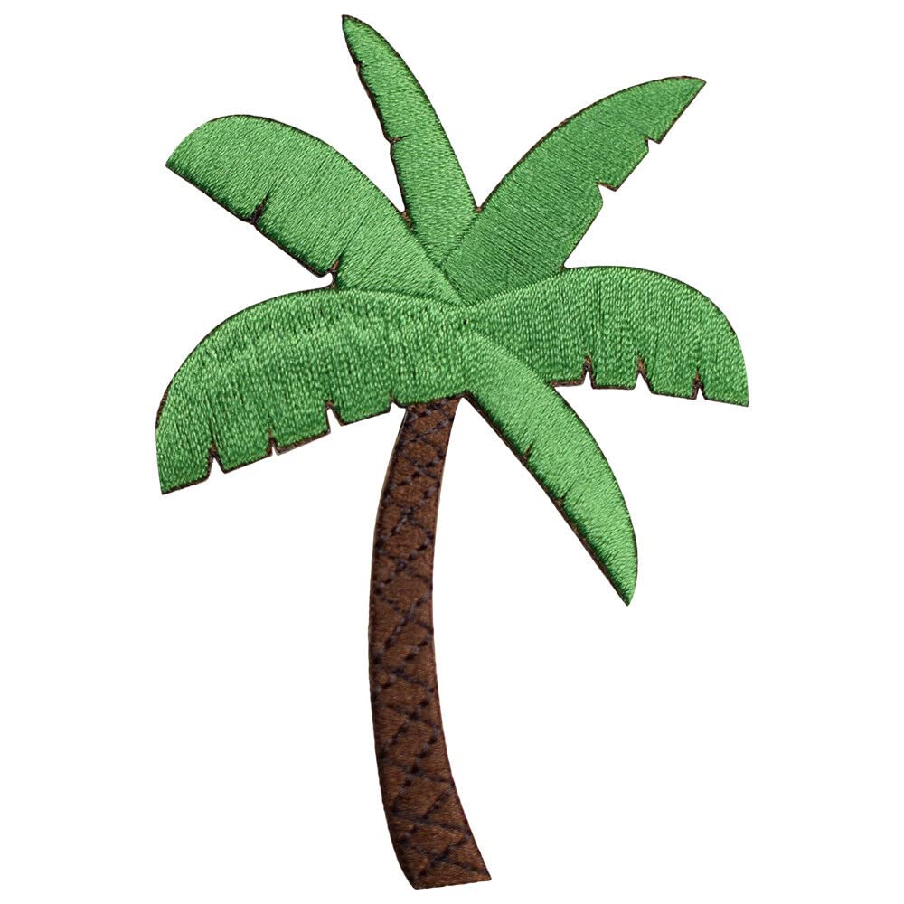 Amazon.com: Palm Tree Embroidered Applique Patch - Tropical Nature ...
