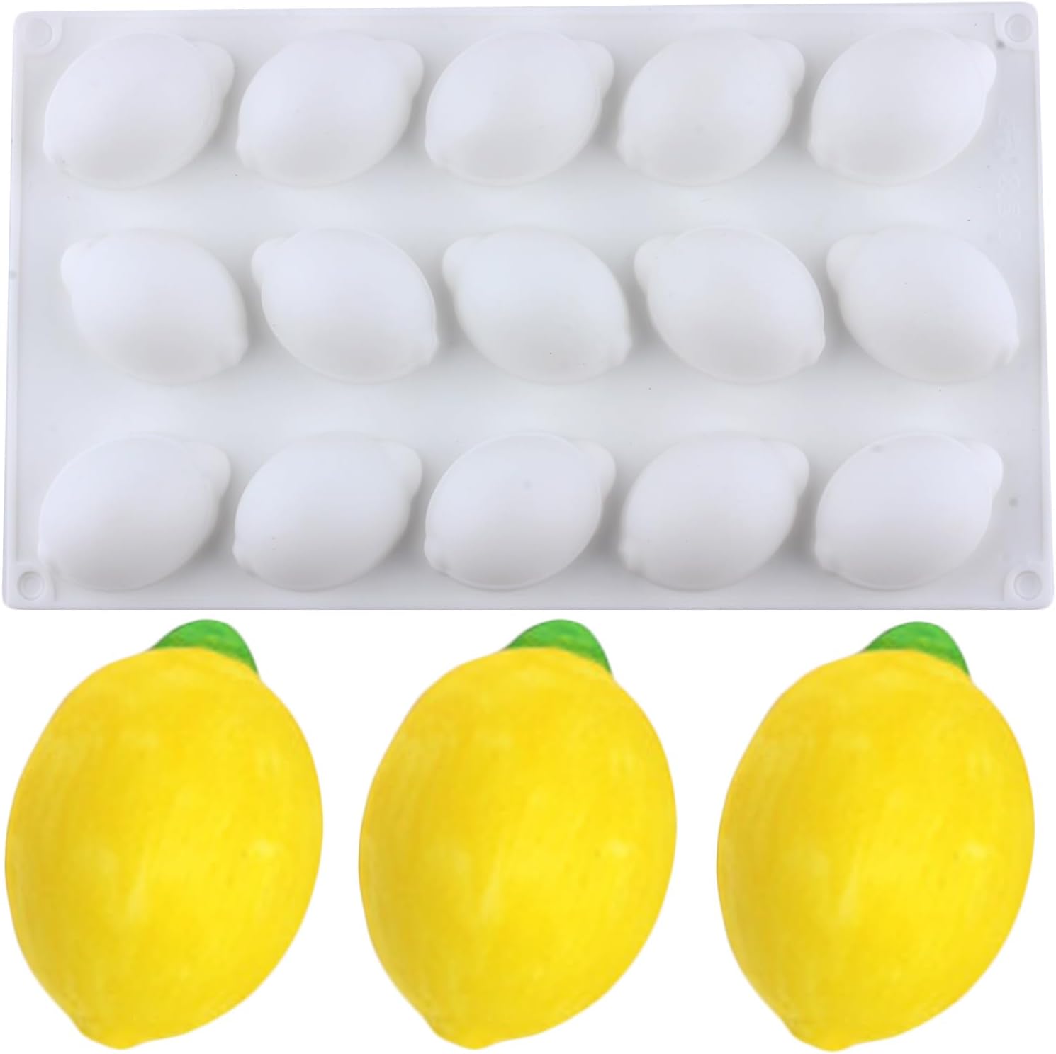 Amazon.com: YIMINGMOLD 15 Cavity Lemons Silicone Chocolate Molds Lemon ...
