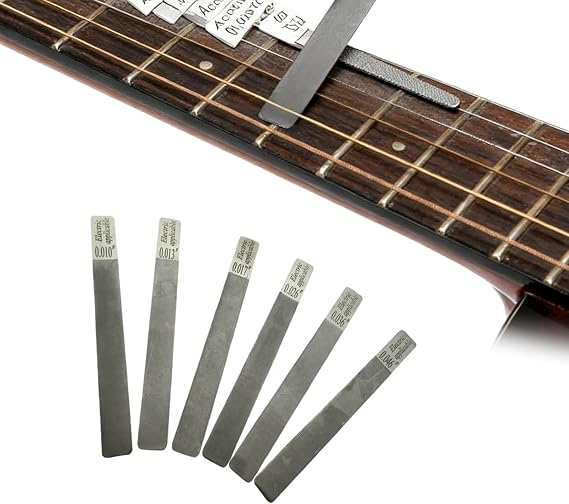 Amazon.com: Guitar Nut File Set, 6 Pcs Stainless Steel Fret Crowning ...