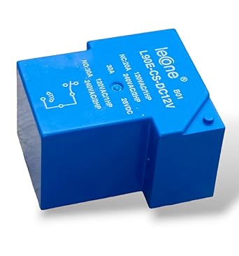 12V DC 30A T Shape relay SPDT relay Sugarcube relay PCB mount relay for On Off NO NC (1 ...