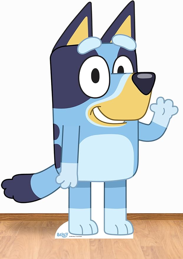 Amazon.com: Star Cutouts SC4463 Bluey Cardboard Cut Out - Bluey Theme ...