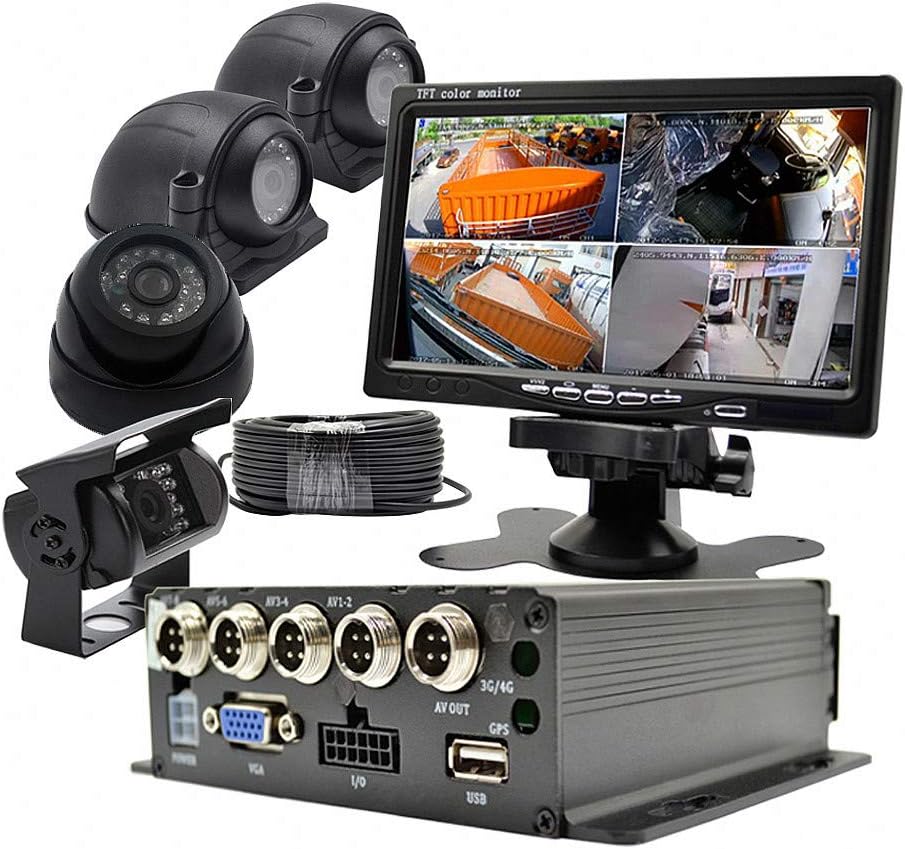 MDVR kit for Bus Truck Van Trailer Security - 960P 4CH SD Card Mobile ...