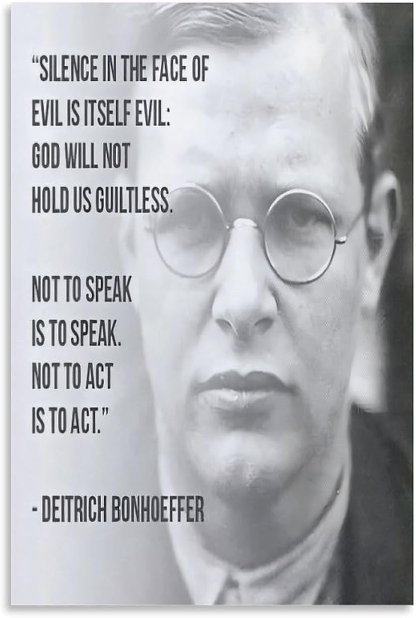 Amazon.com: Jefuzh Dietrich Bonhoeffer Poster Vintage Quote Portrait ...