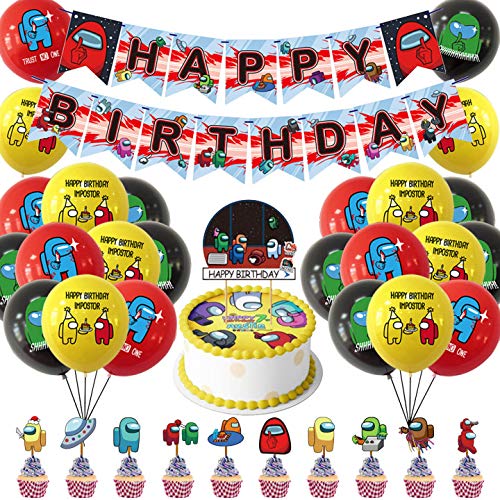 Buy Zsroot Among Us Birthday Party Supplies,Among Us Party Decoration ...