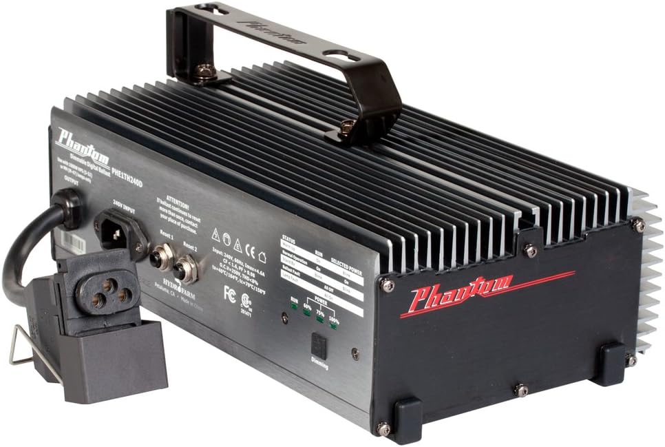 Amazon.com: HydroFarm Phantom Digital 1000W/240V Electronic Dimmable ...