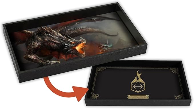 Amazon.com: Forged Dice Co. Dice Tray 14" - Reversible Dice Rolling Mat ...