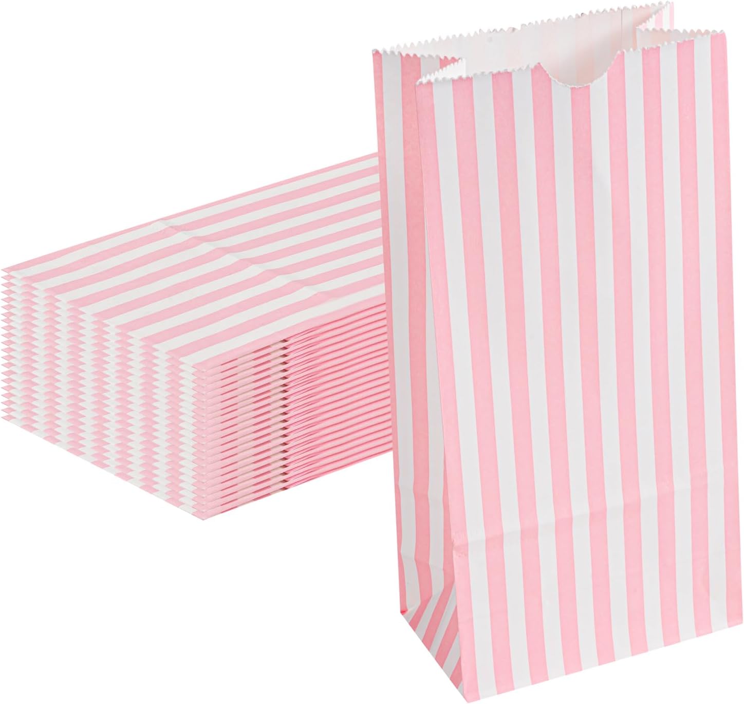 Amazon.com: Popcorn Bags for Party (40pk) Paper Popcorn Buckets pink ...